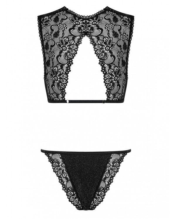 Obsessive Lingerie Sexy completino intimo in pizzo glitterato Elisetta